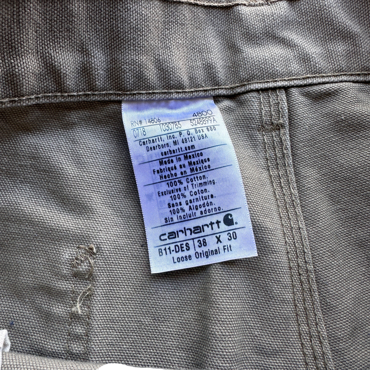 Carhartt single knee work pant 38/29 – Vintage Sponsor