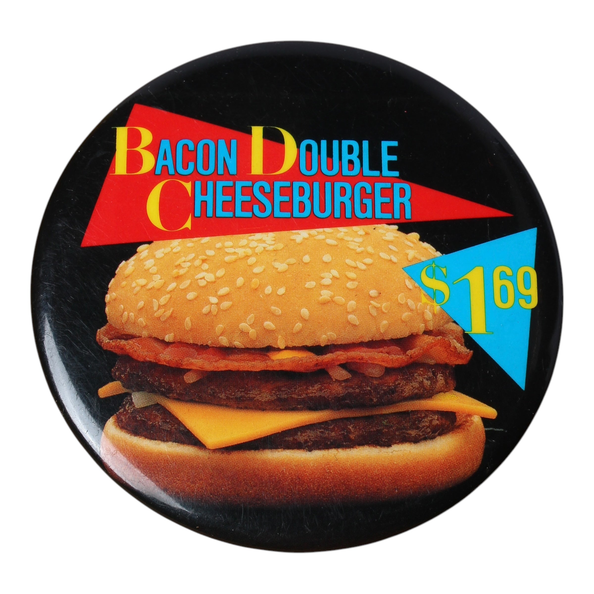 80s Mcdonald’s Pin bacon double cheese – Vintage Sponsor