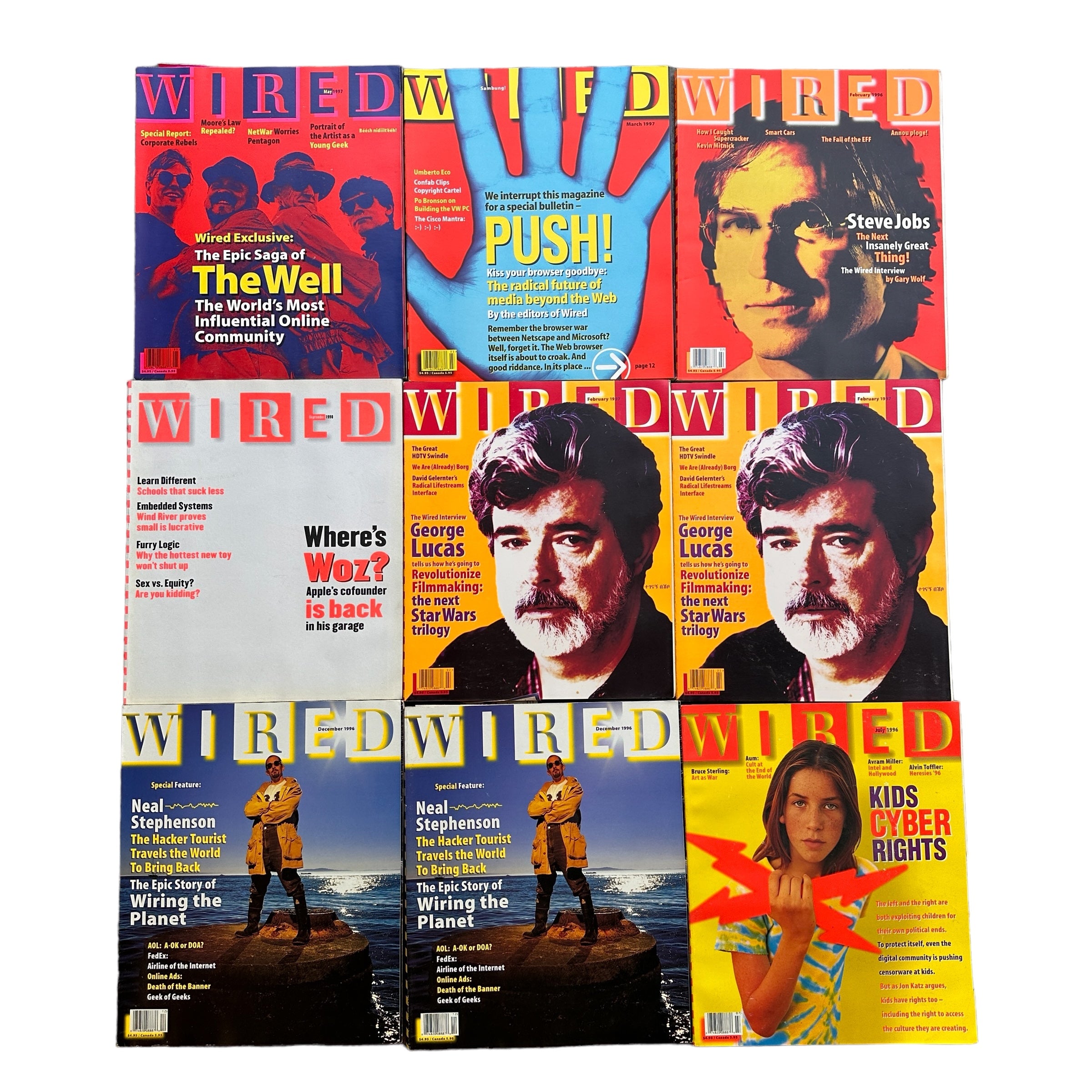 9 wired magazines – Vintage Sponsor