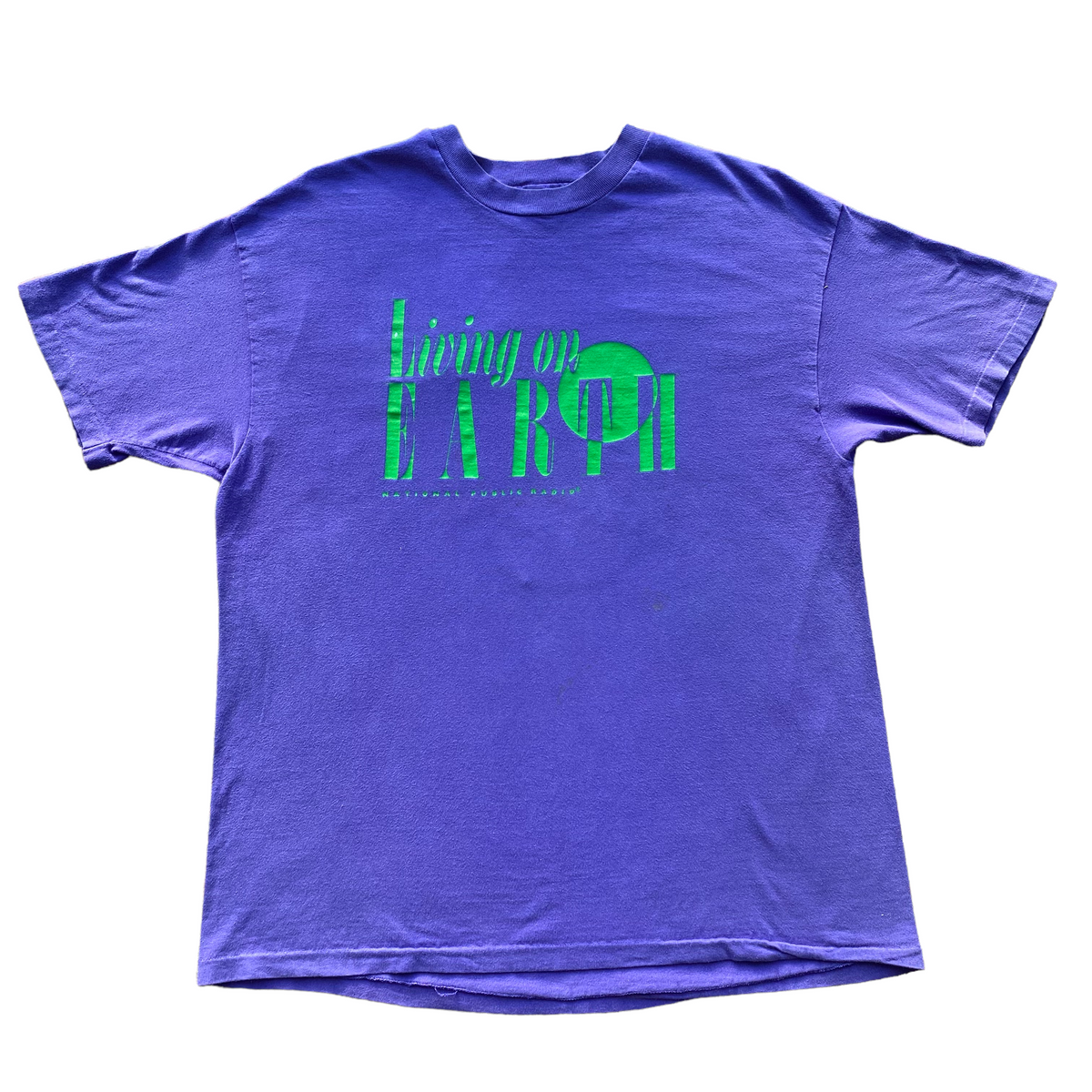 90s Living on earth NPR tee large – Vintage Sponsor
